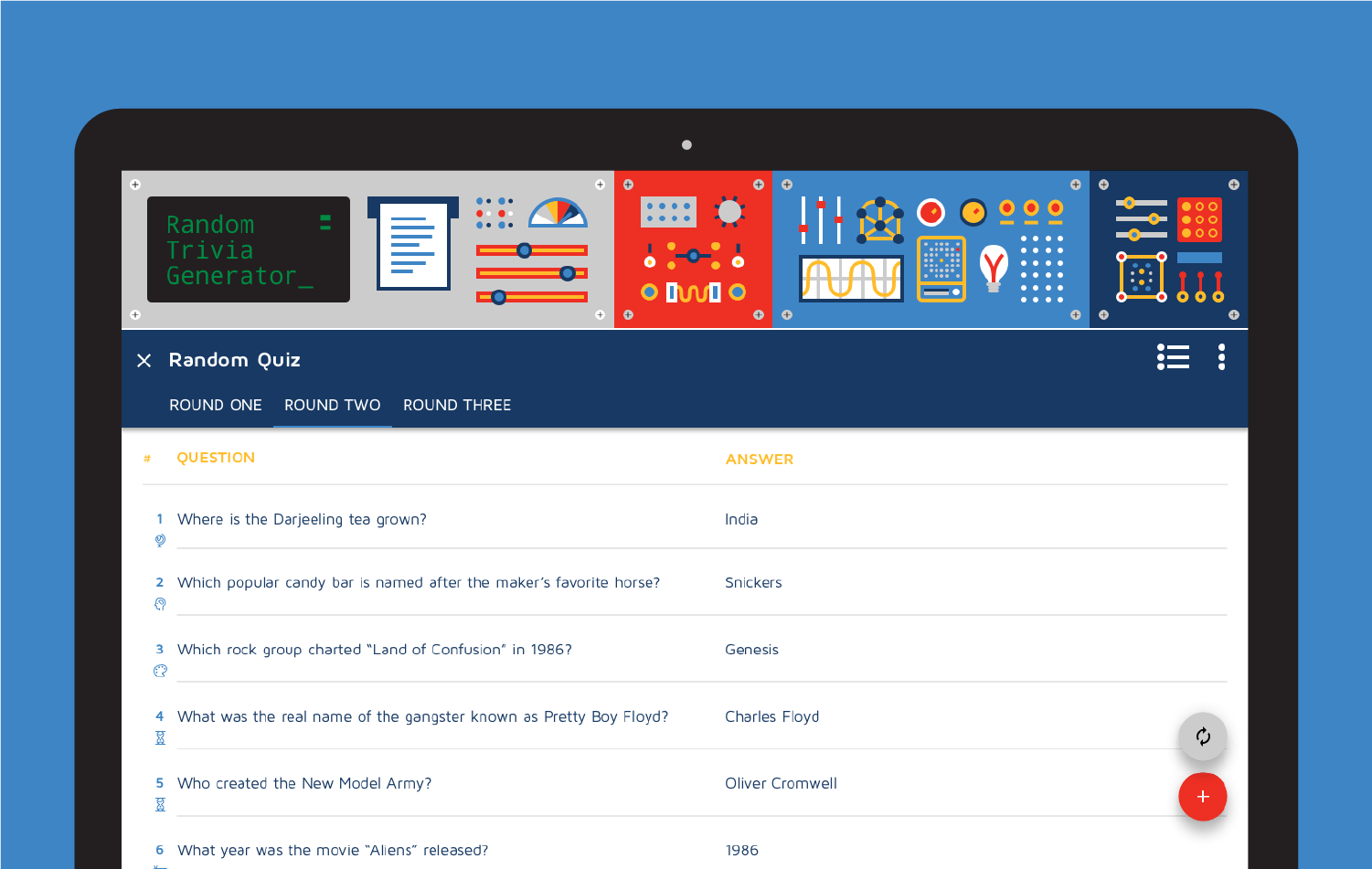 Equal Parts Studio | Random Trivia Generator App