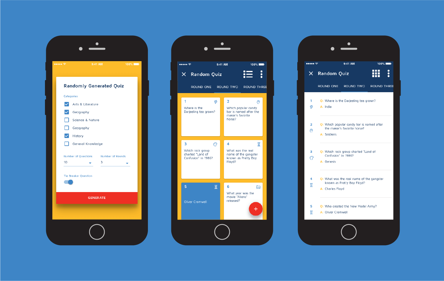 Equal Parts Studio | Random Trivia Generator App